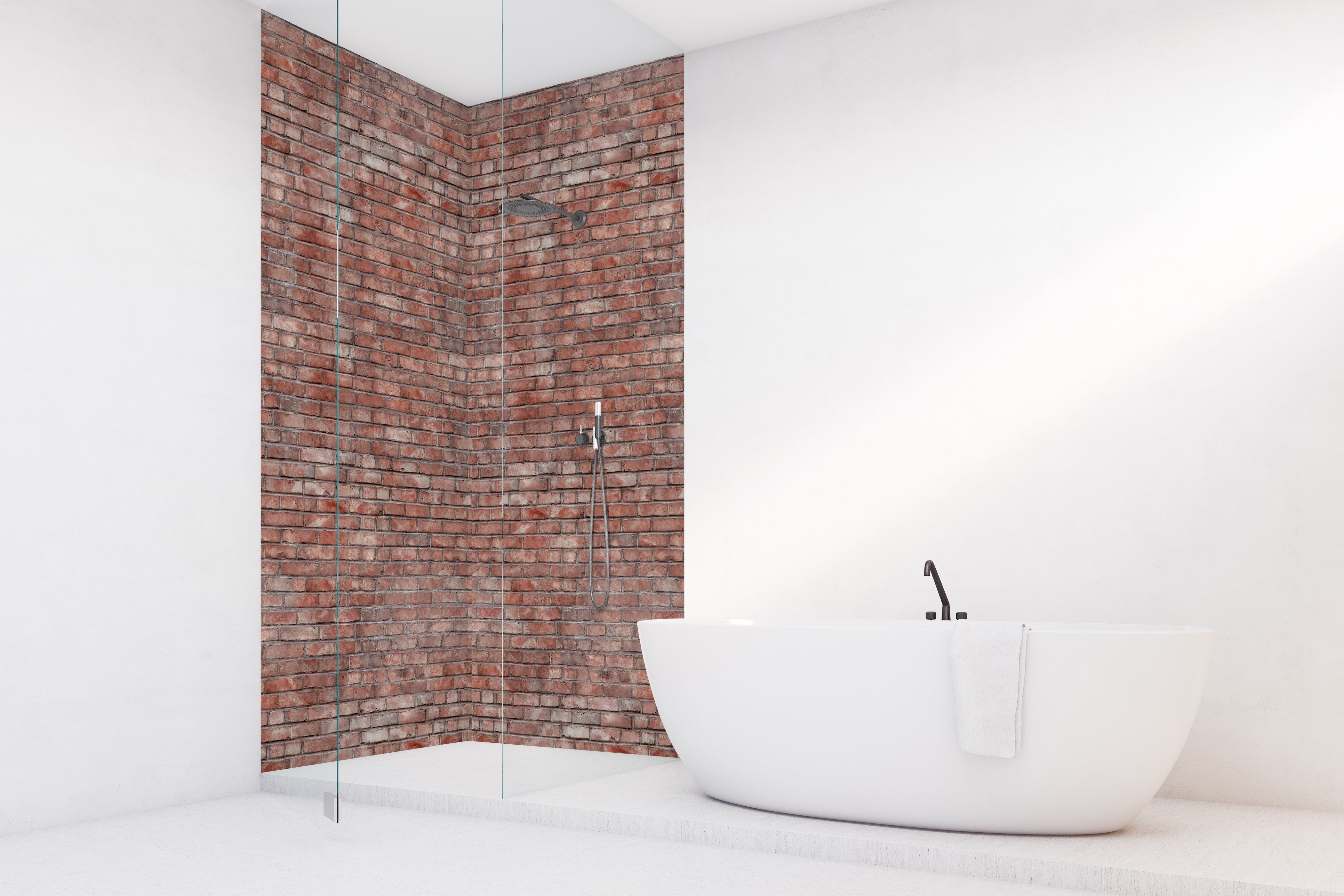 VIPANEL Panneau mural en alu-composite aspect marbre Briques rouges fi ...